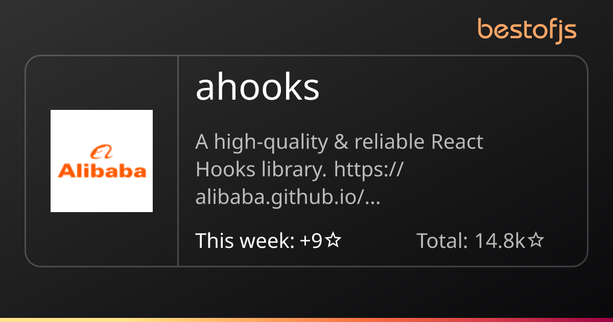 Best of JS • ahooks