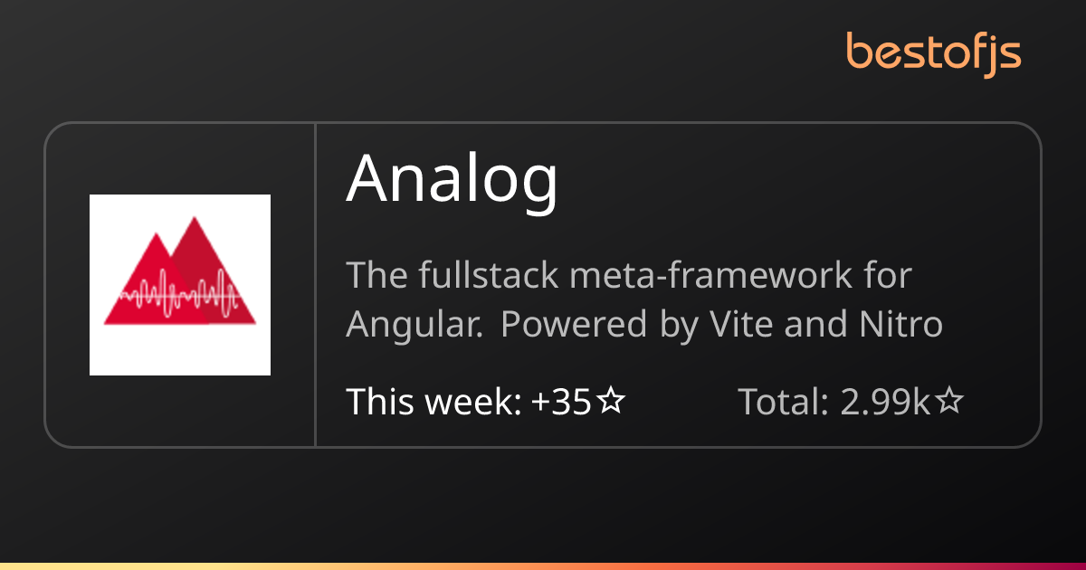 Best of JS • Analog