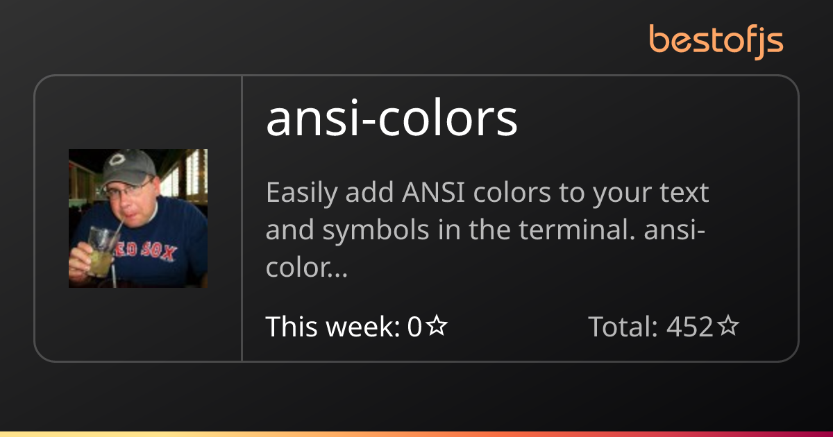 Best of JS • ansi-colors