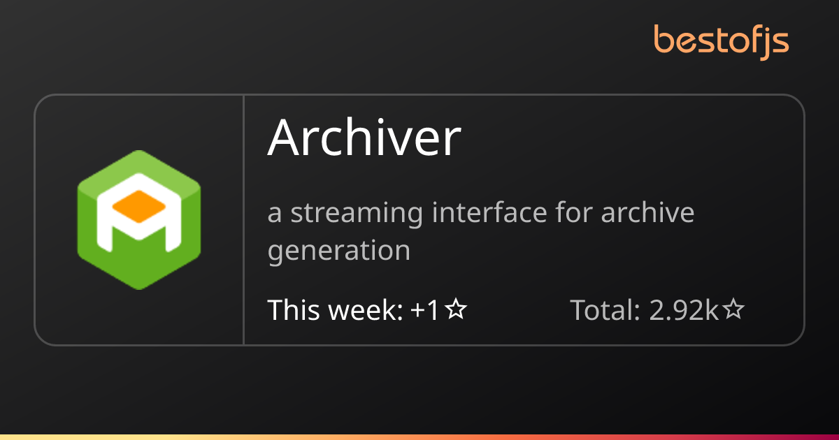 Best of JS • Archiver