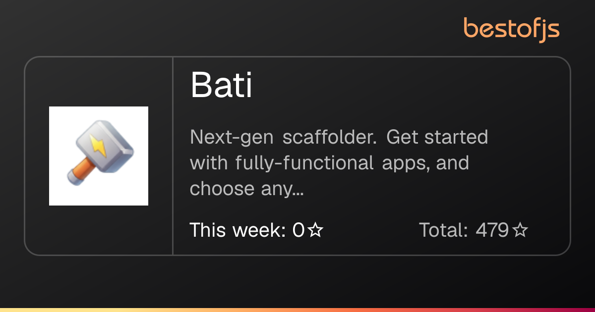 Best of JS • Bati