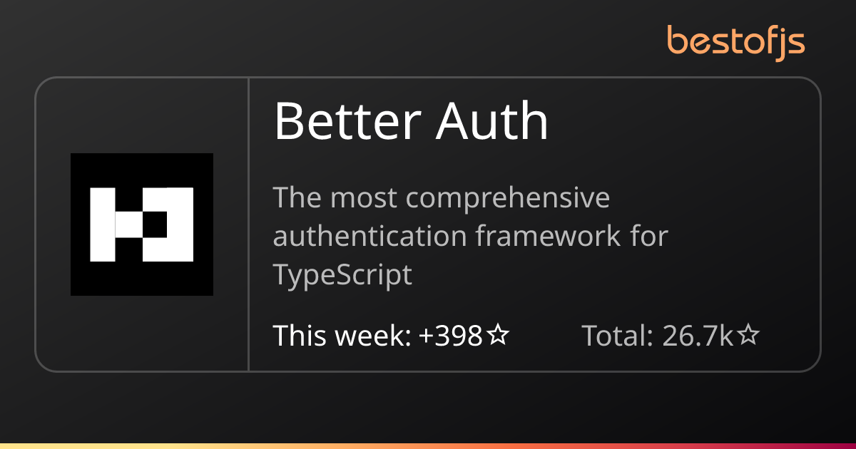 Best of JS • Better Auth