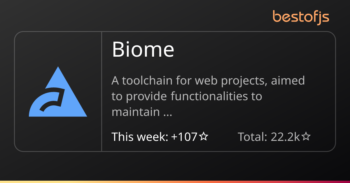 Best of JS • Biome