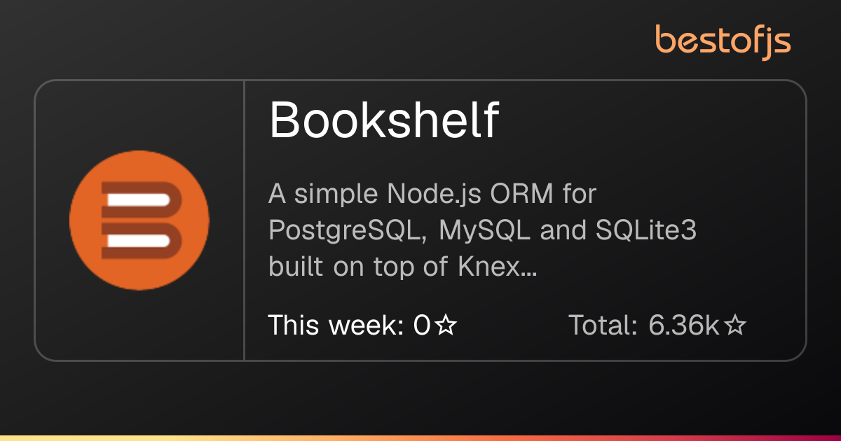 Best of JS • Bookshelf