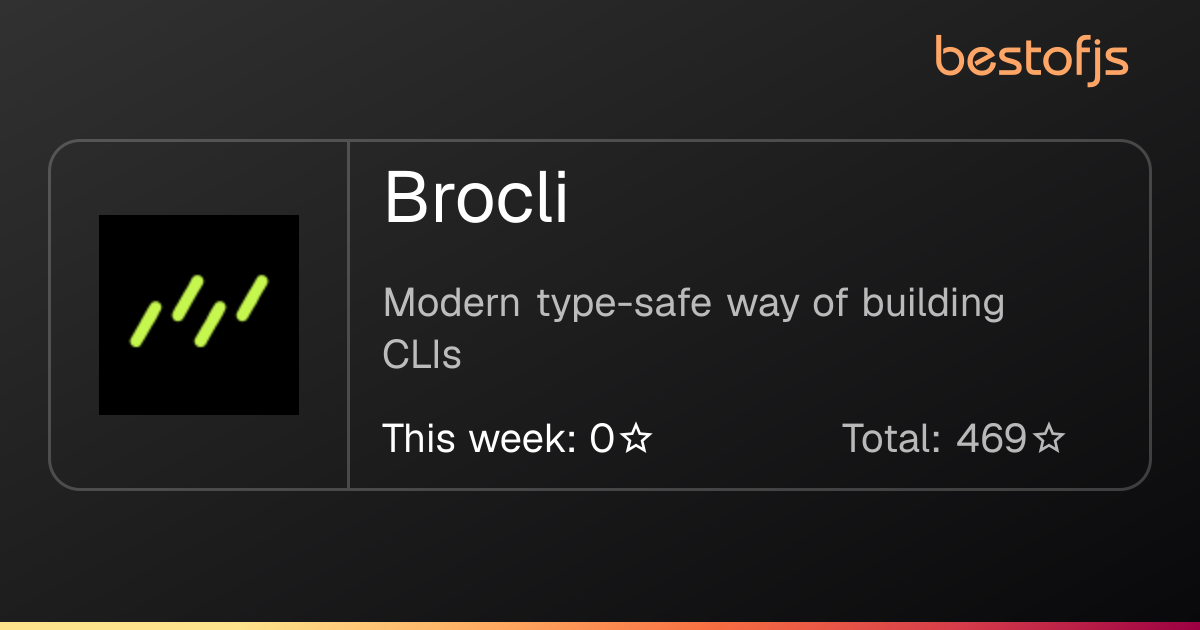 Best of JS • Brocli