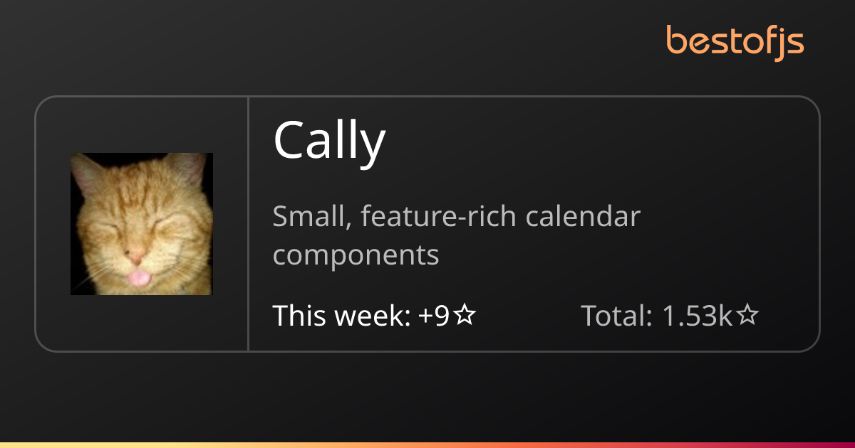 Best of JS • Cally