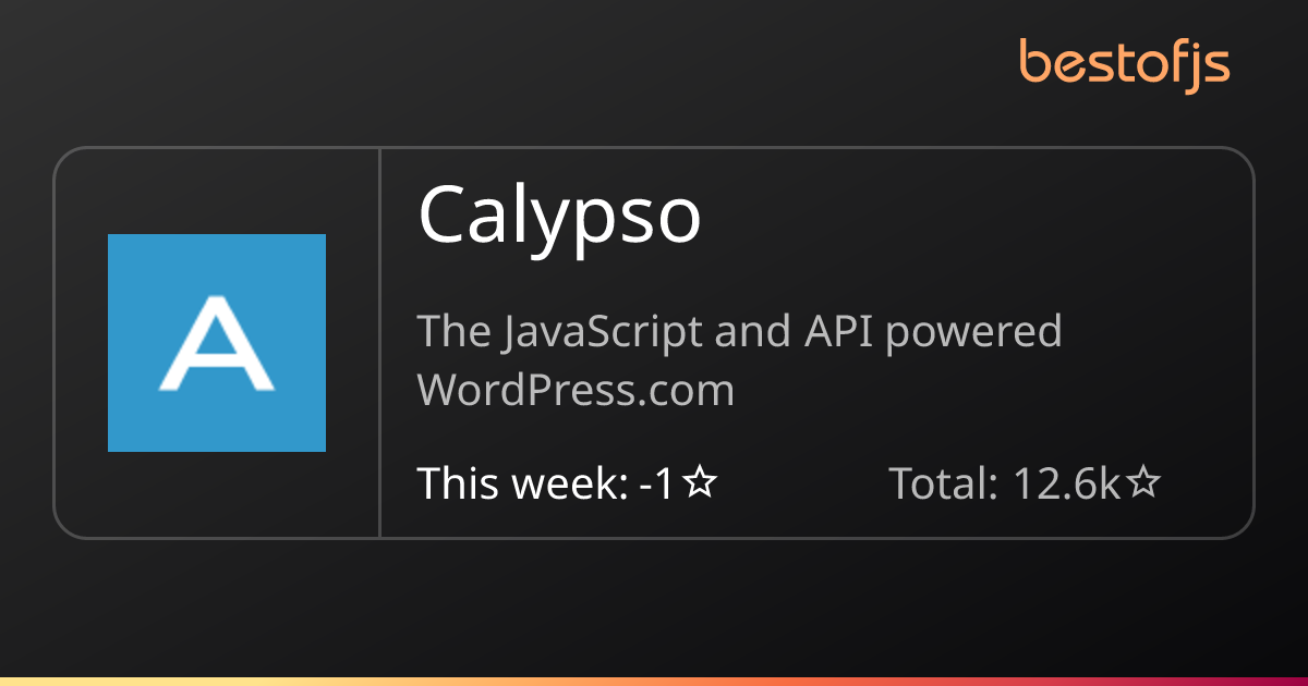 Best of JS • Calypso