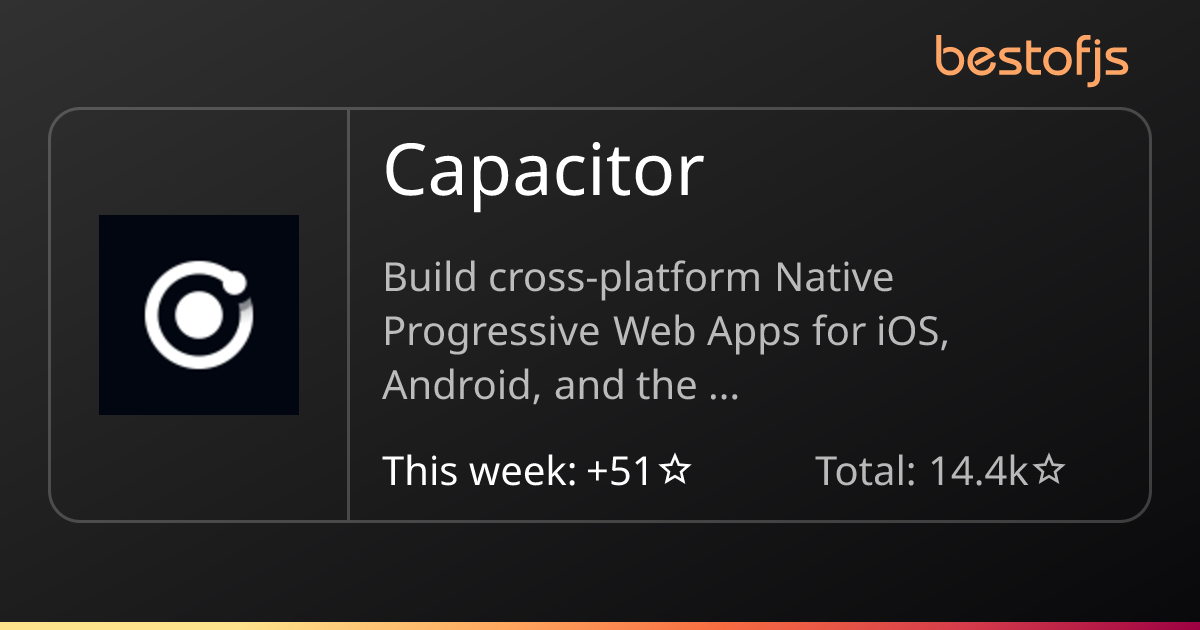 Best of JS • Capacitor