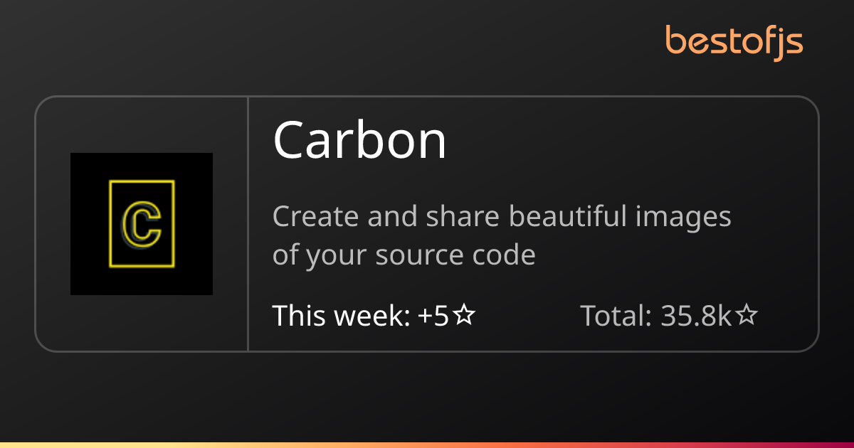 Best of JS • Carbon