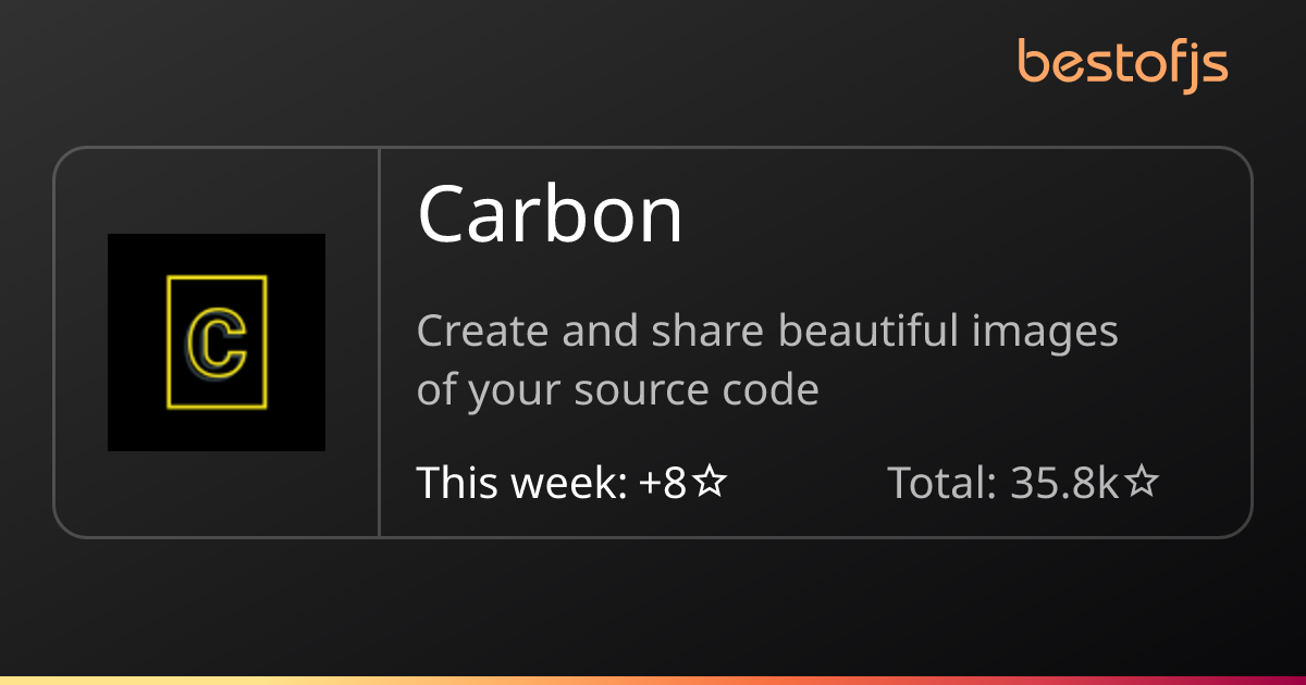 Best of JS • Carbon
