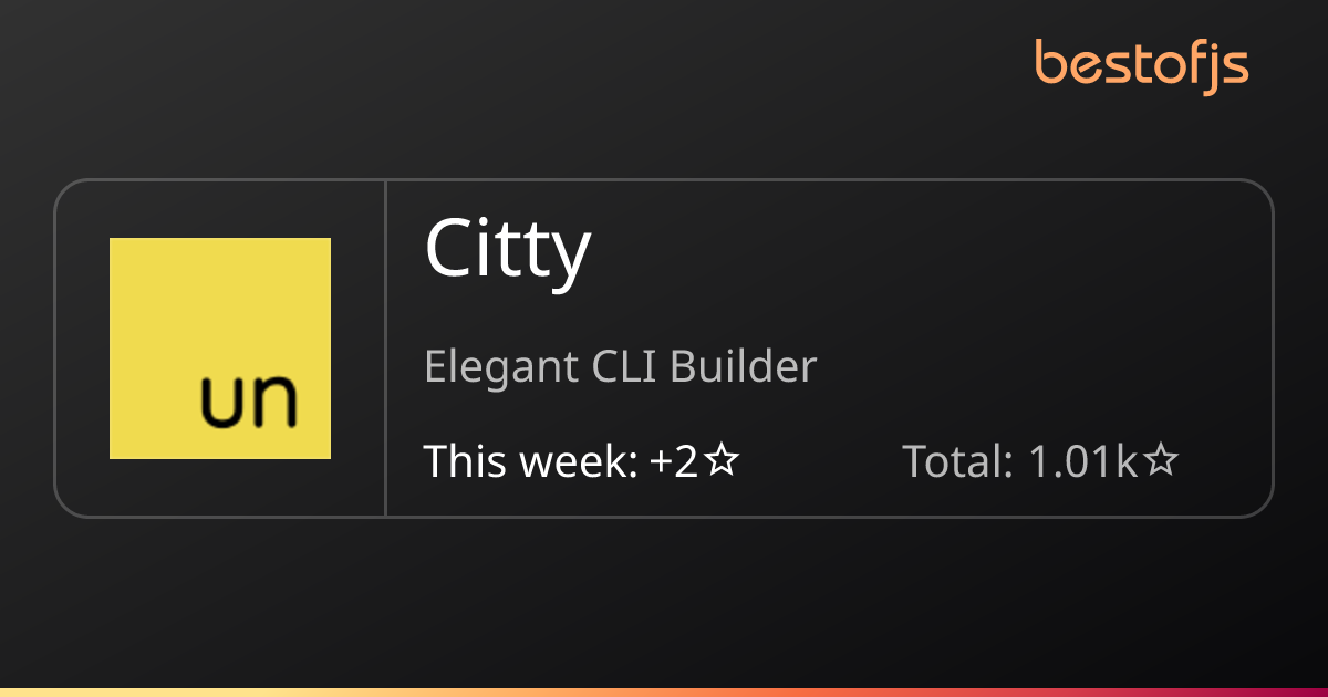 Best of JS • Citty