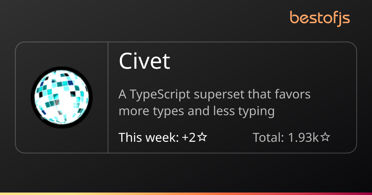 Best of JS • Civet