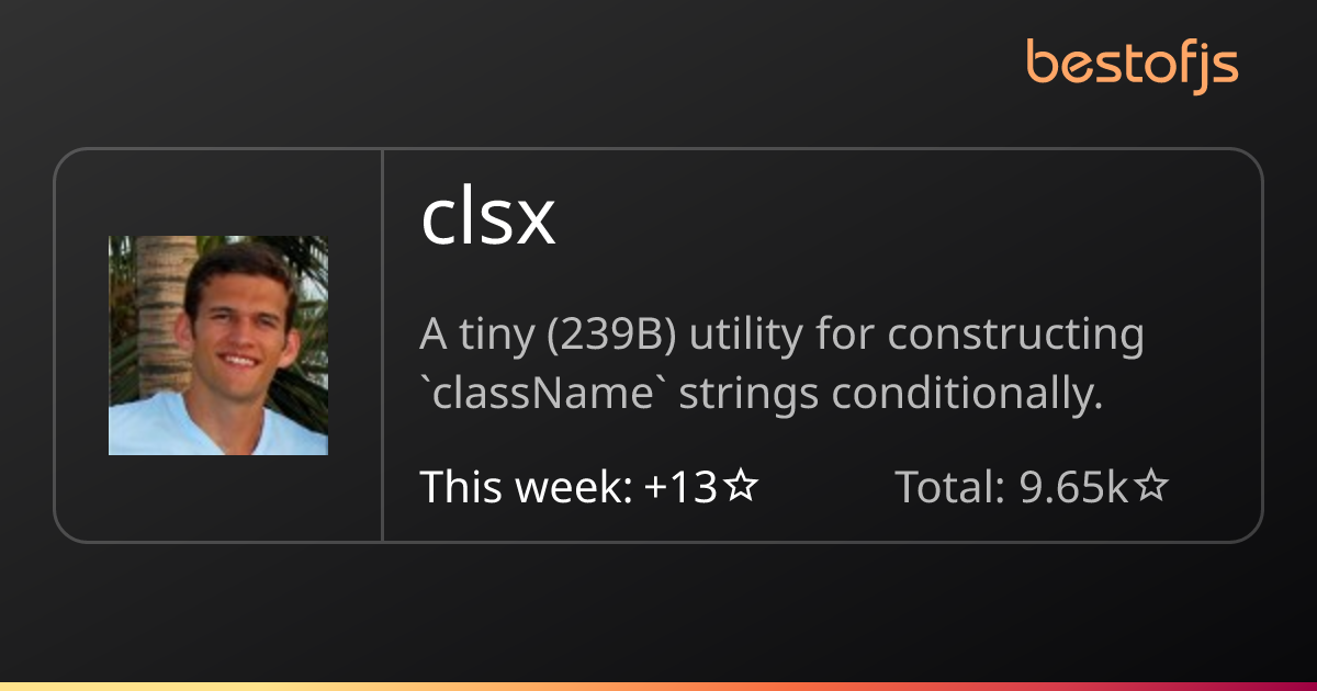 Best of JS • clsx