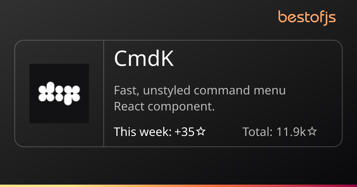 Best of JS • CmdK