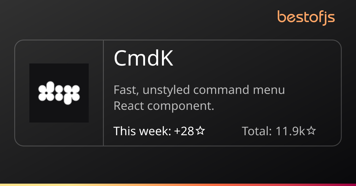 Best of JS • CmdK