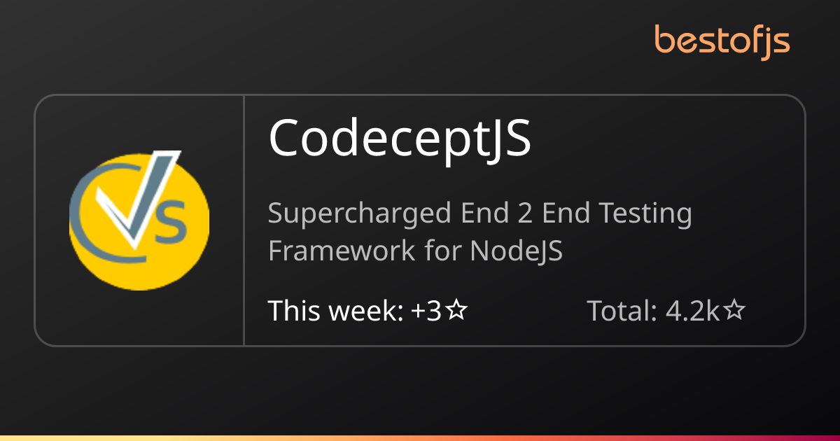 Best of JS • CodeceptJS