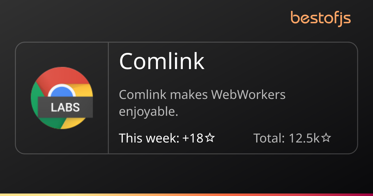 Best of JS • Comlink