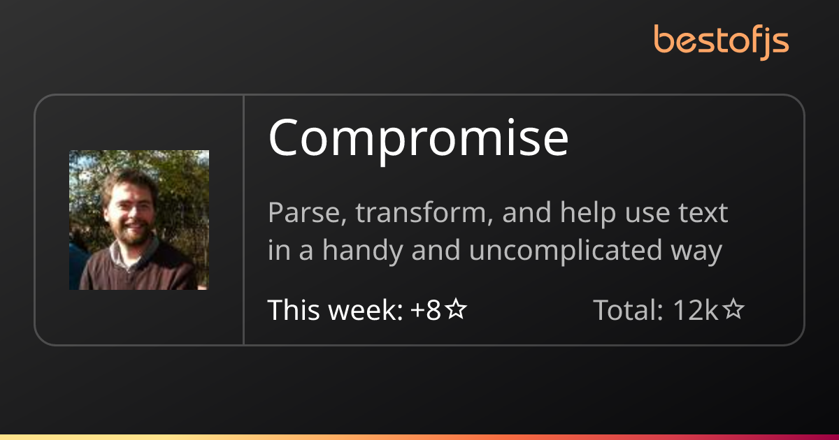 Best of JS • Compromise