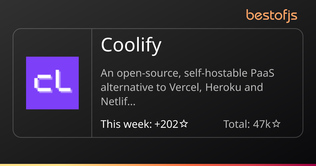 Best of JS • Coolify