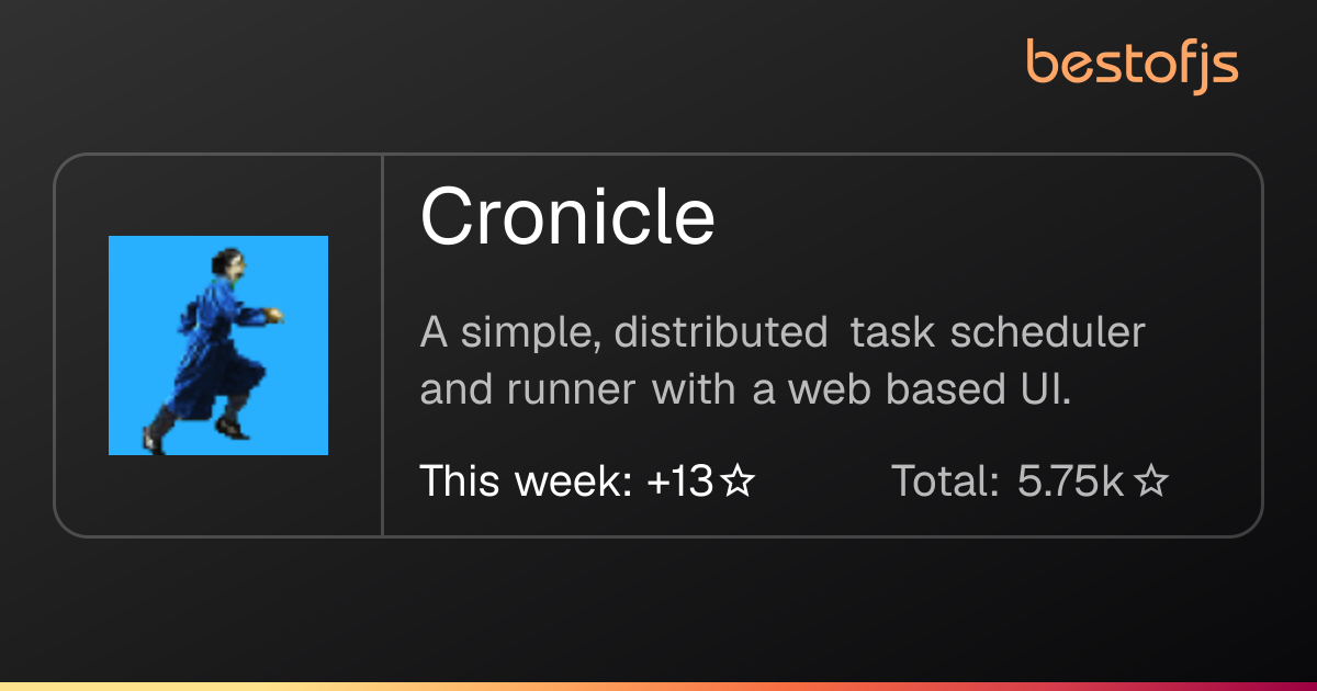 Best of JS • Cronicle