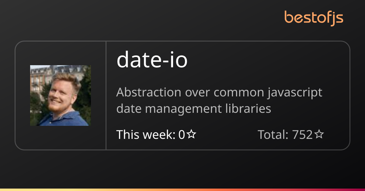 Best of JS • date-io