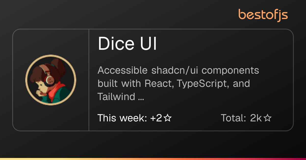 Best of JS • Dice UI