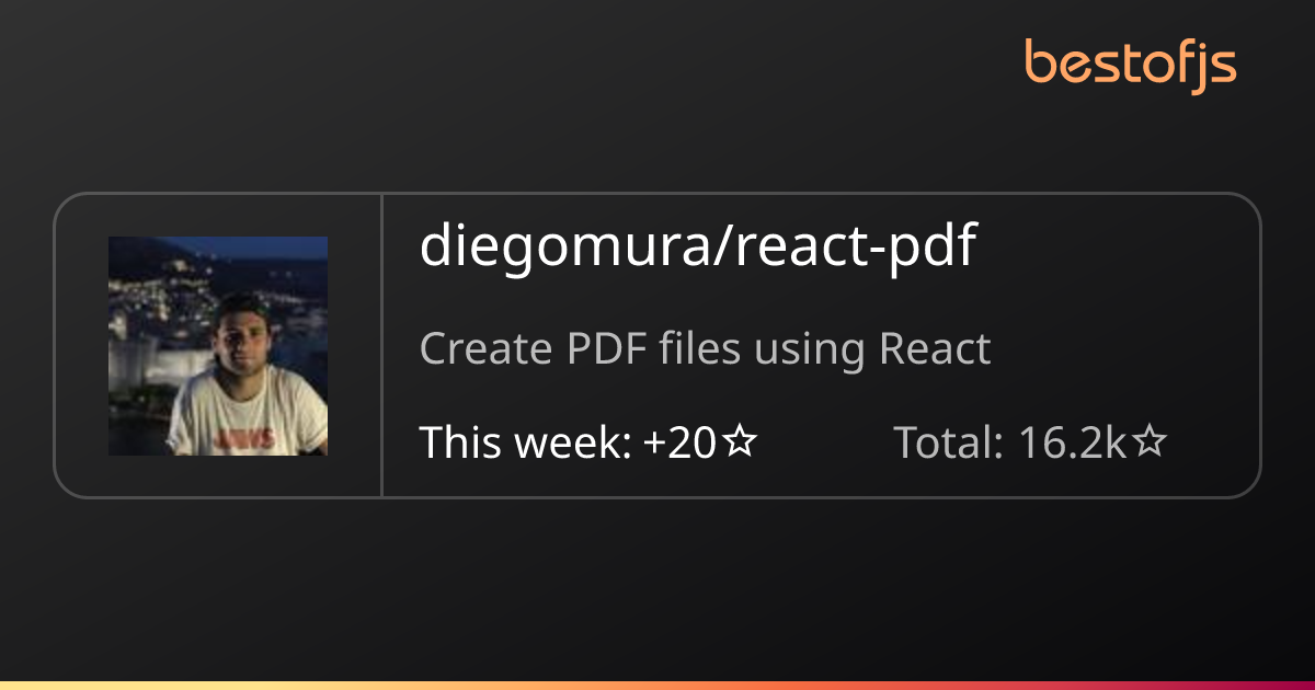 Best of JS • diegomura/react-pdf
