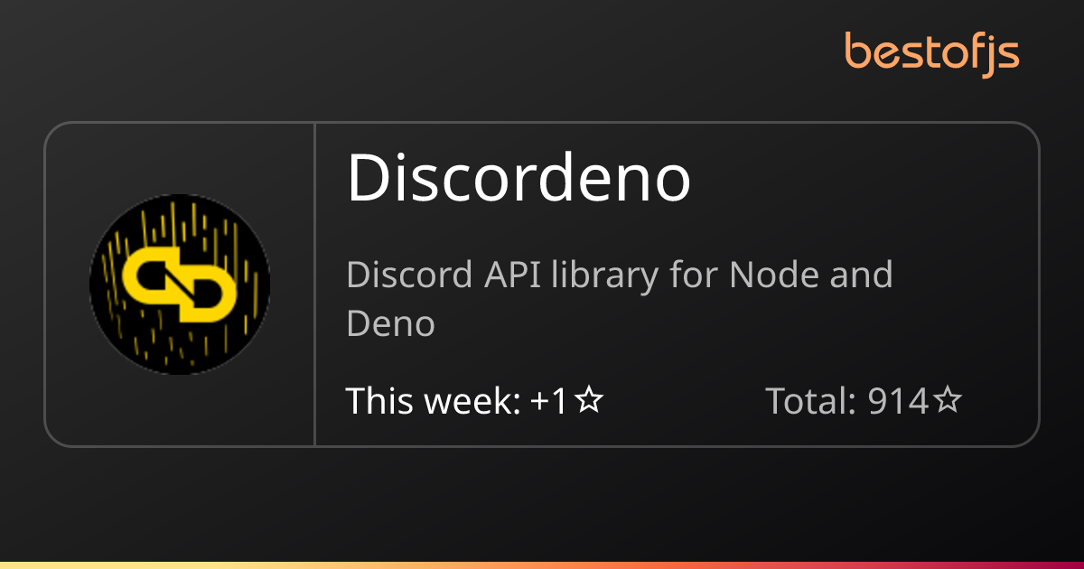 Best of JS • Discordeno