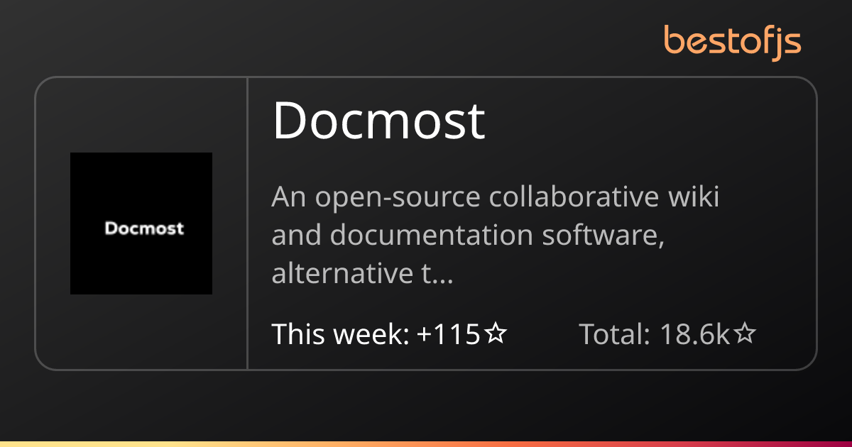Best of JS • Docmost