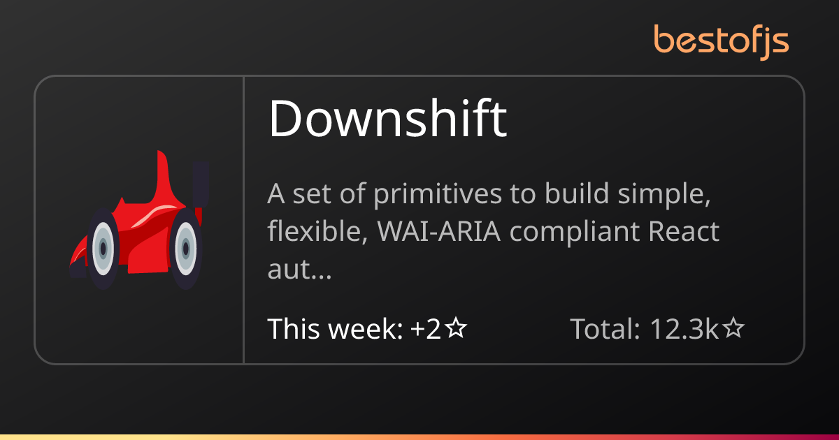 Best of JS • Downshift