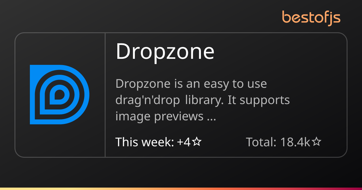 Best of JS • Dropzone