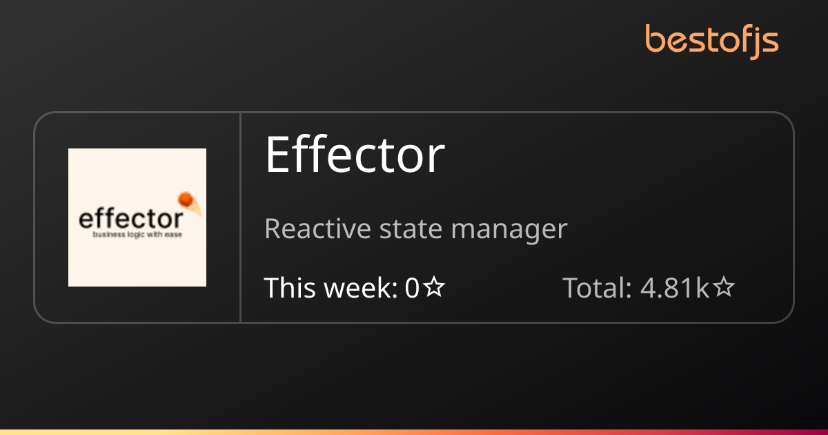 Best of JS • Effector