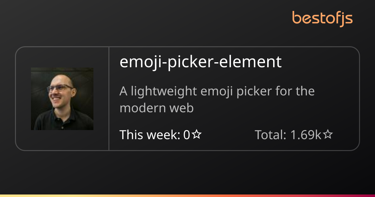 Best of JS • emoji-picker-element