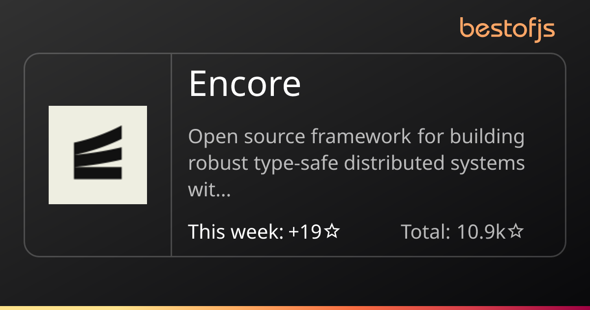 Best of JS • Encore