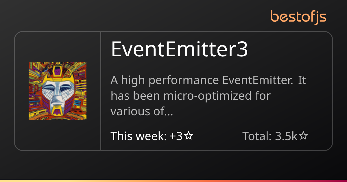 Best of JS • EventEmitter3