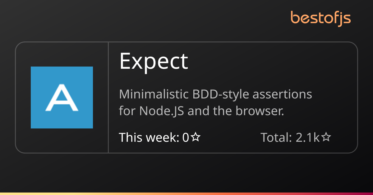Best of JS • Expect