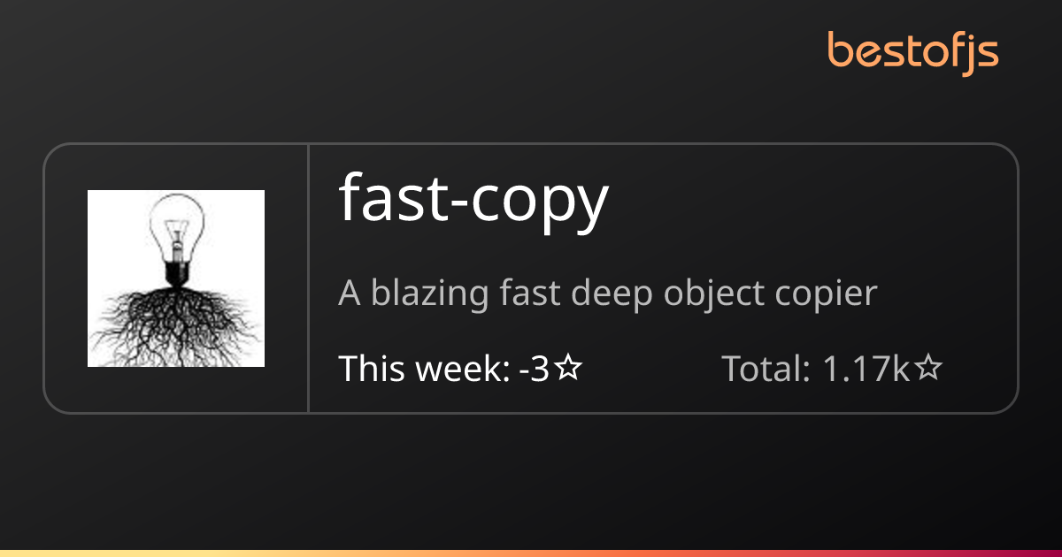 Best of JS • fast-copy