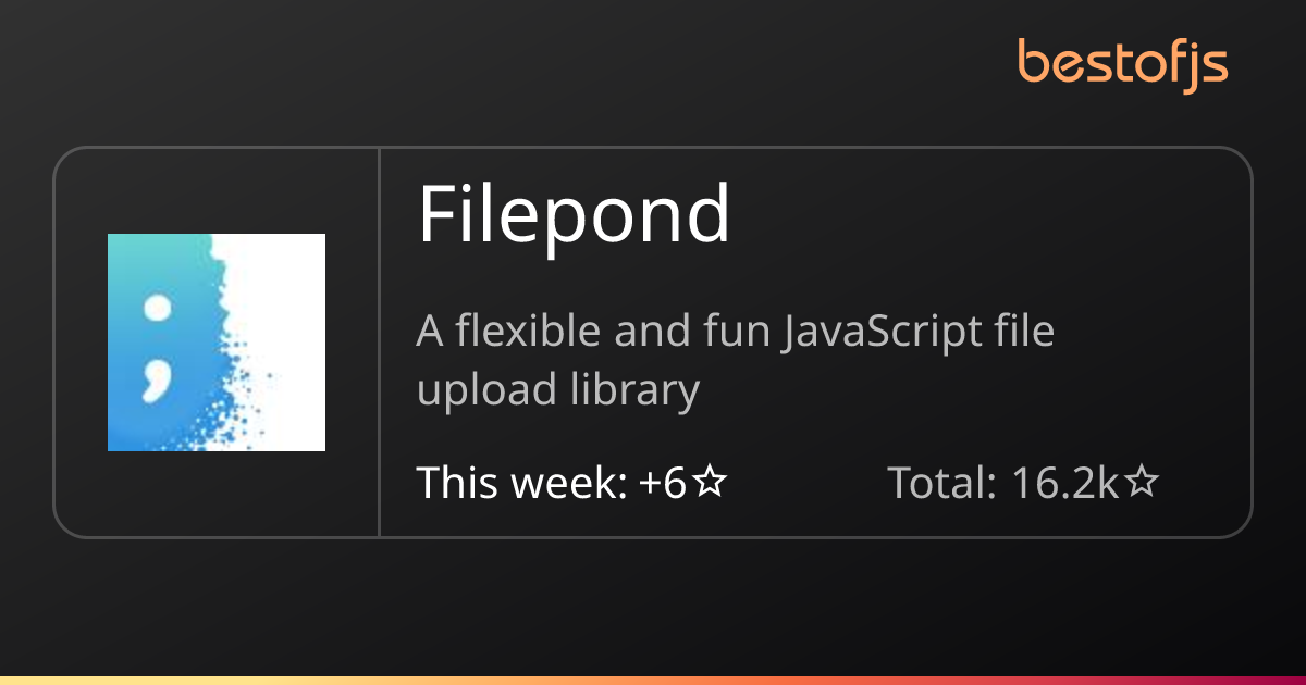 Best of JS • Filepond
