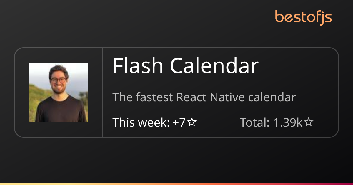 Best of JS • Flash Calendar