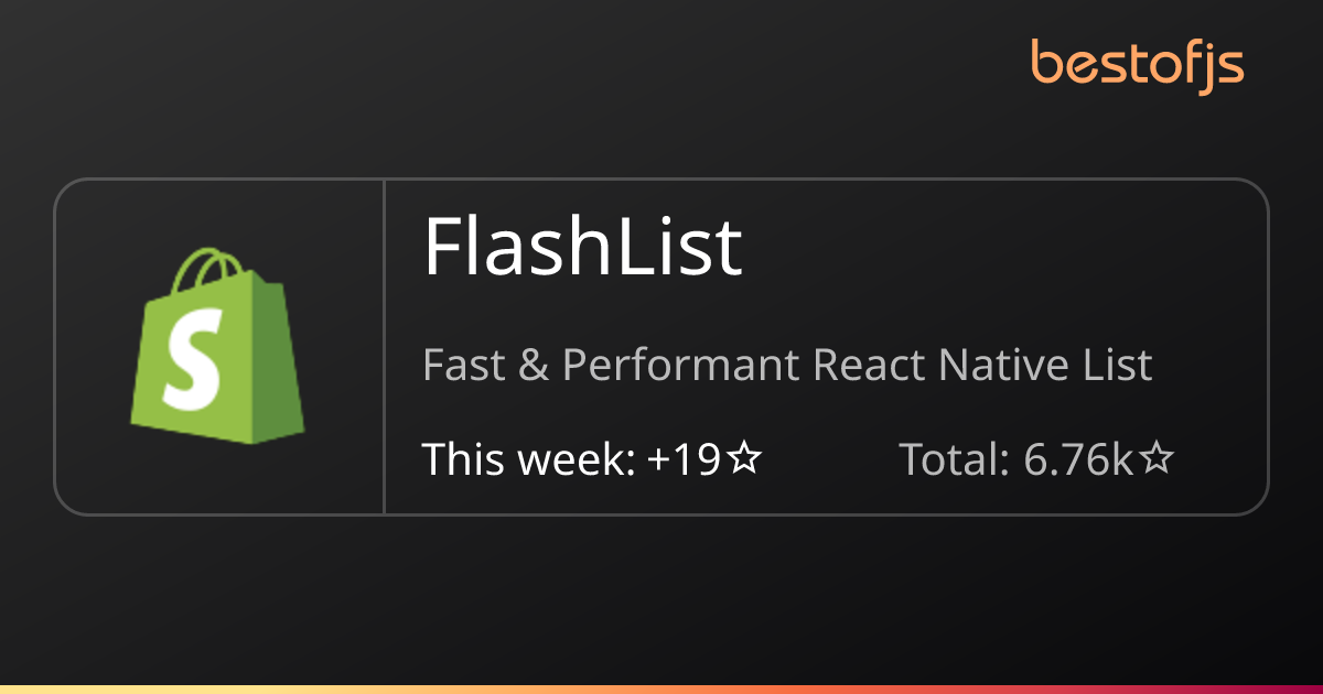 Best of JS • FlashList