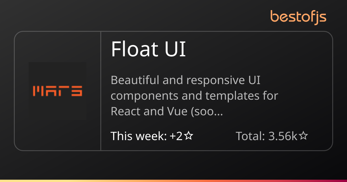 Best of JS • Float UI