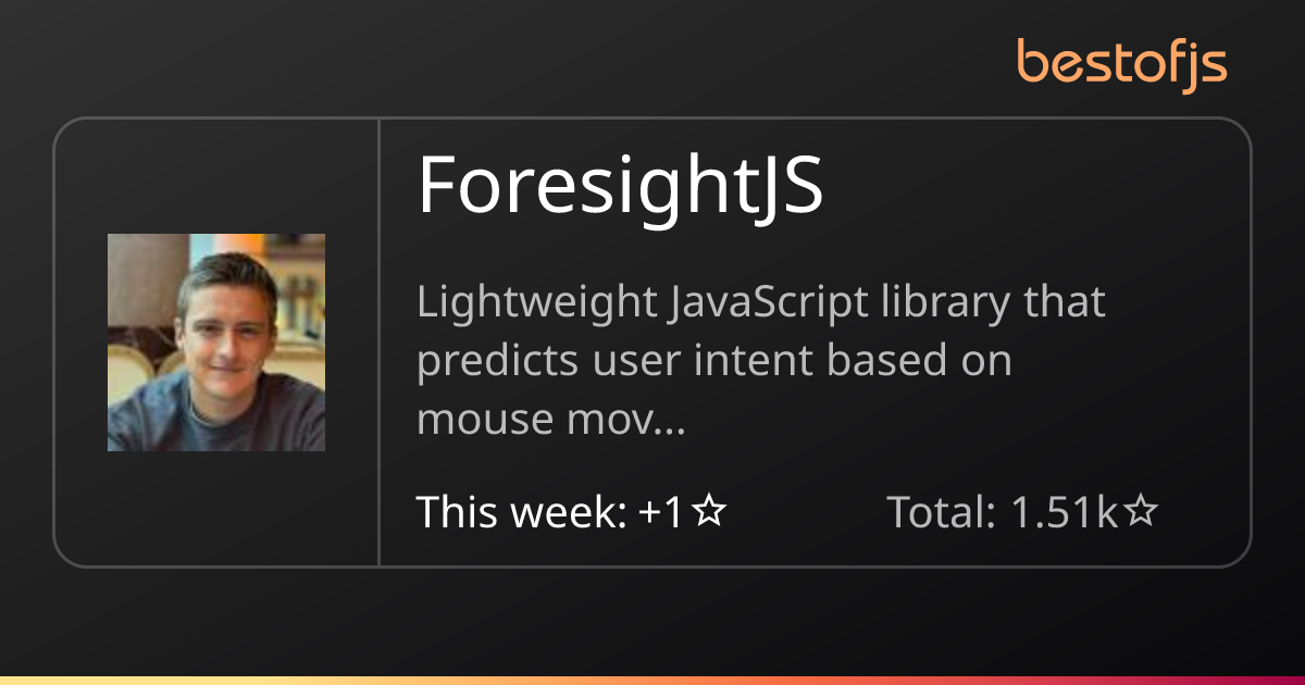 Best of JS • ForesightJS