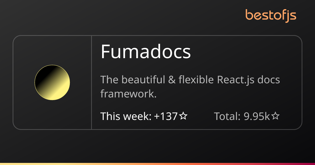 Best of JS • Fumadocs