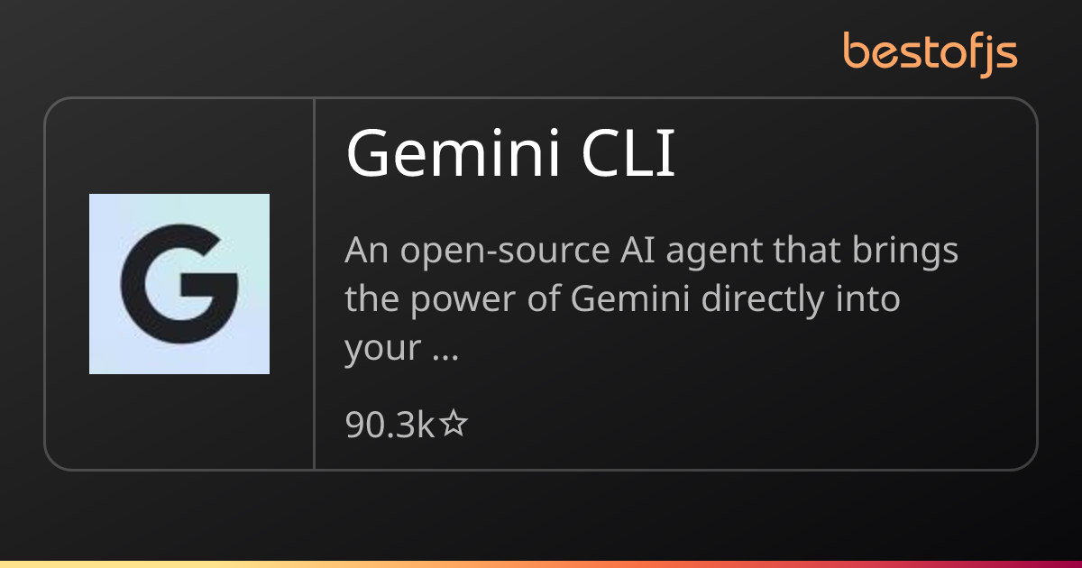 Best of JS • Gemini CLI