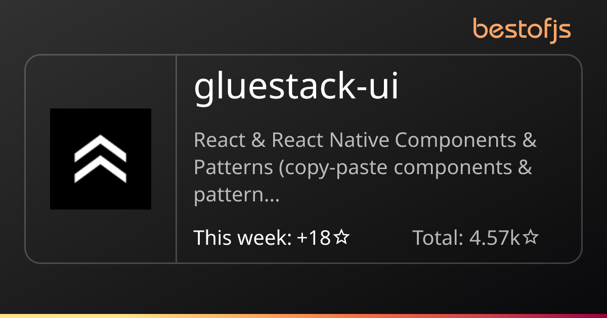 Best of JS • gluestack-ui