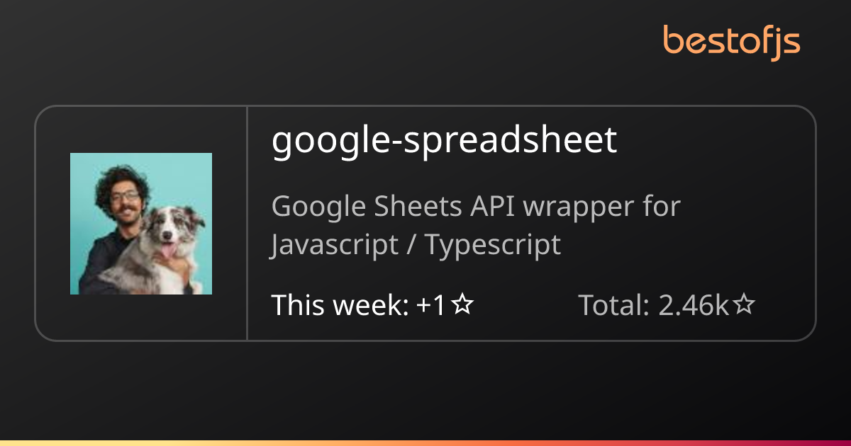 Best of JS • google-spreadsheet
