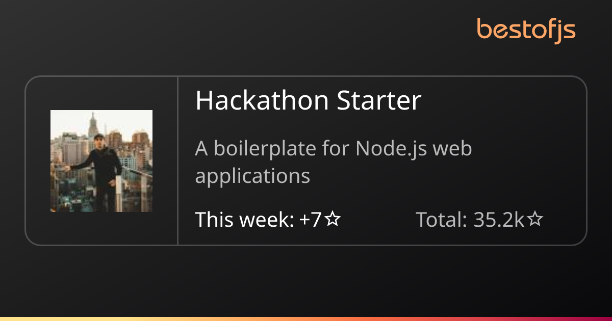 Best of JS • Hackathon Starter