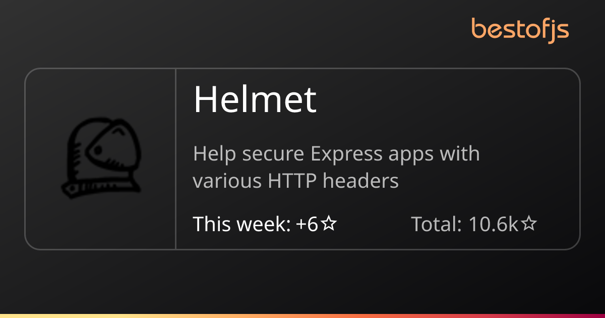 Best of JS • Helmet
