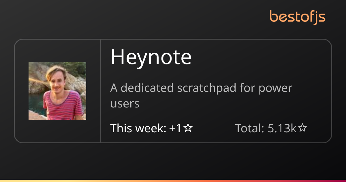 Best of JS • Heynote