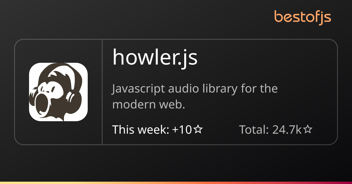 Best of JS • howler.js Best of JS • howler.js